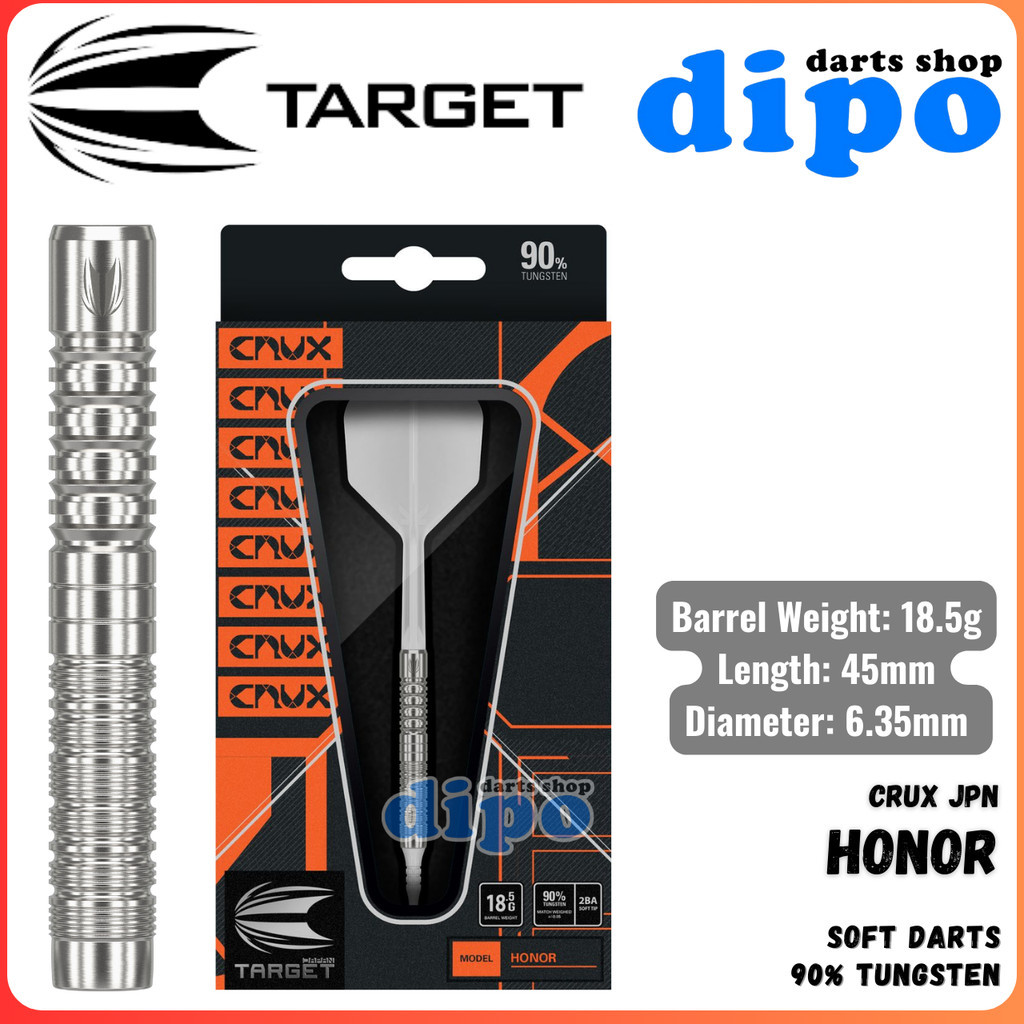 TARGET CRUX JPN HONOR (90% Tungsten) - TARGET Soft Darts | Shopee Malaysia