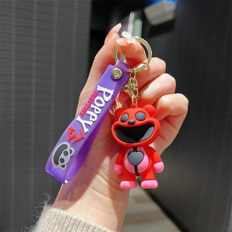 Smiling Critters Game Key Chain Poppy Playtime Pendant Cartoon Ornament ...