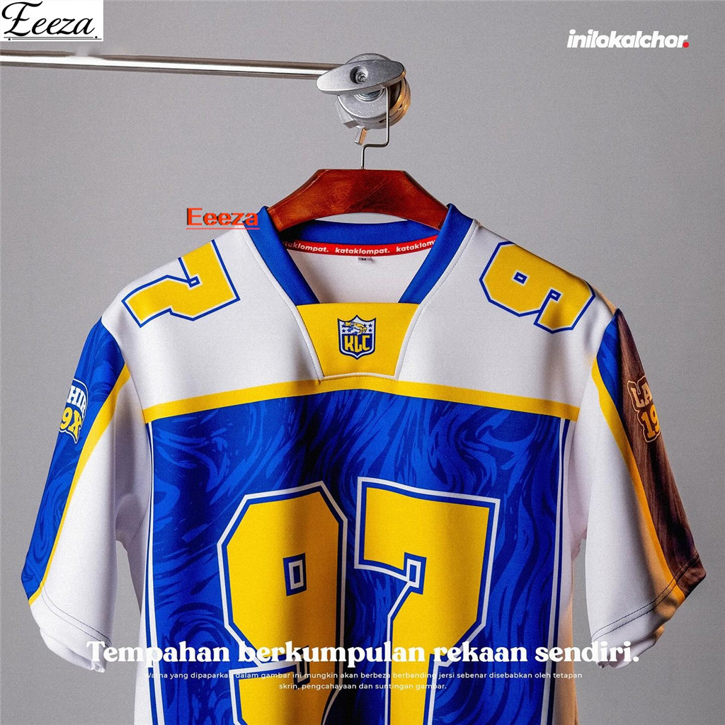 Eeeza 【𝐅𝐑𝐄𝐄 𝐂𝐔𝐒𝐓𝐎𝐌】2024 NFL Edition Jersey Baju Tshirt Lelaki Lengan ...