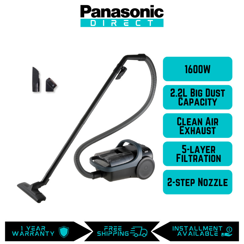 Panasonic MC-CL601 Powerful 1600W Cyclone Bagless Canister Vacuum ...