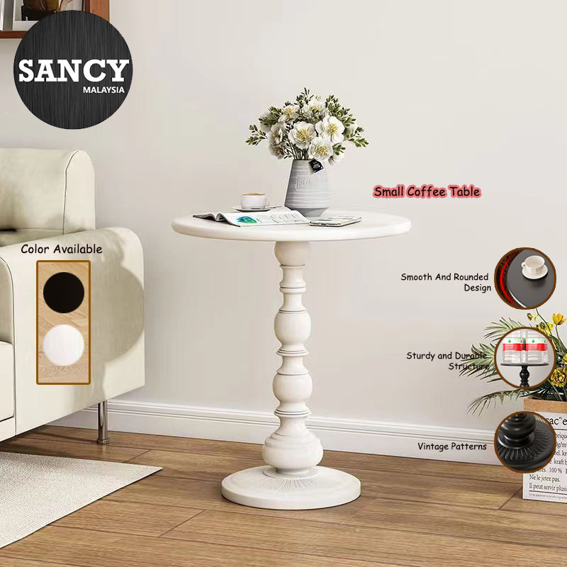 Sancy Balcony Small Round Table Sofa Side Table Small Tea Coffee Table ...