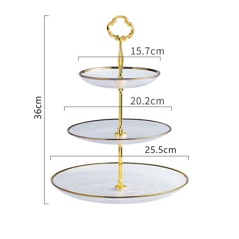 Romantika 3 Tier Clear Tray tea table afternoon tea Acrylic Display ...