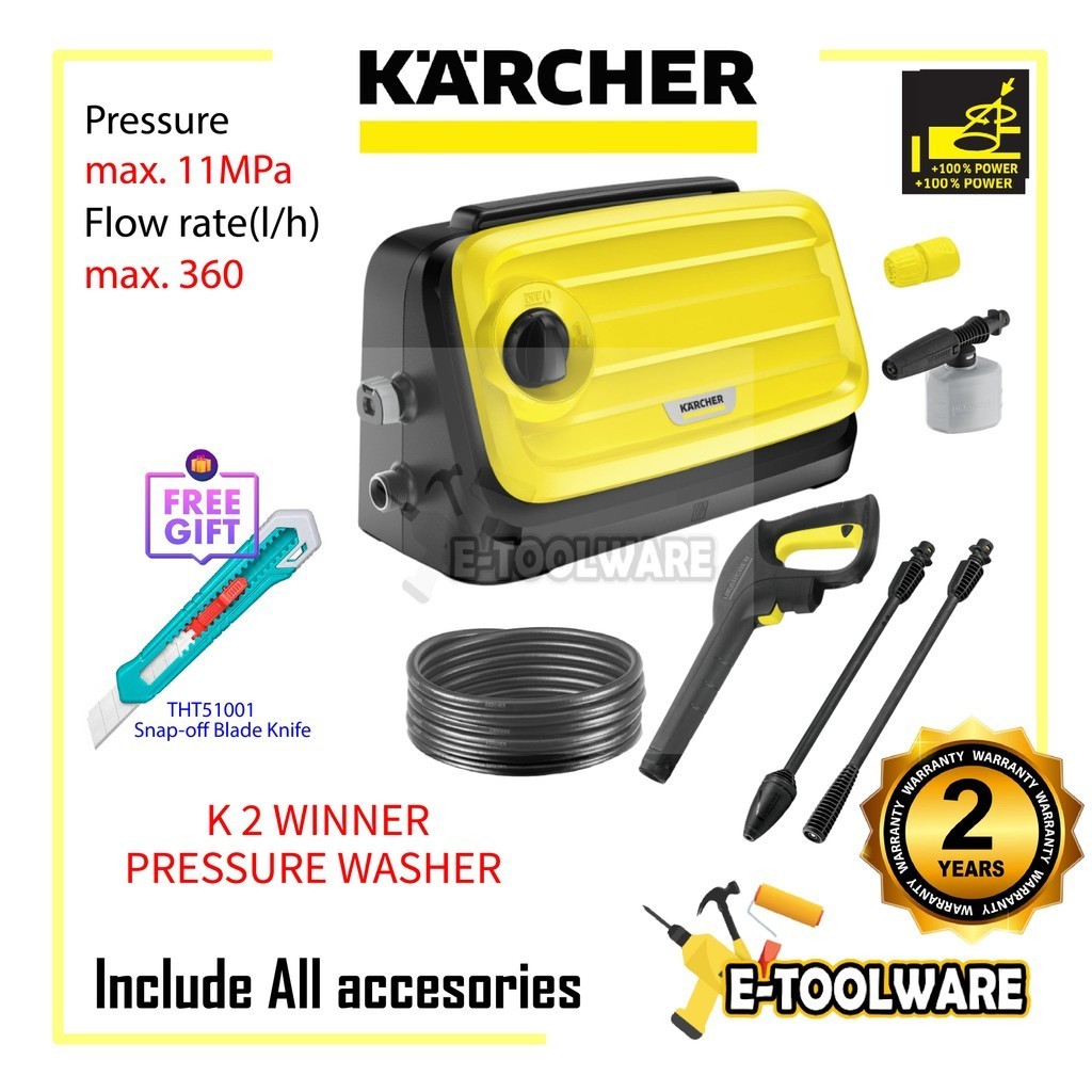 Karcher Pressure Washer K2 Winner High Pressure Cleaner (Aircon Use ...