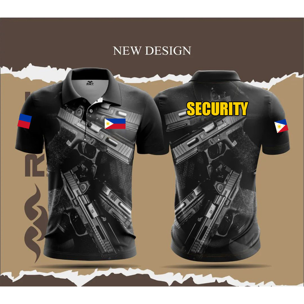 2024 Summer FULL PRINTING POLO SHIRT High Quality Security Guard POLO ...