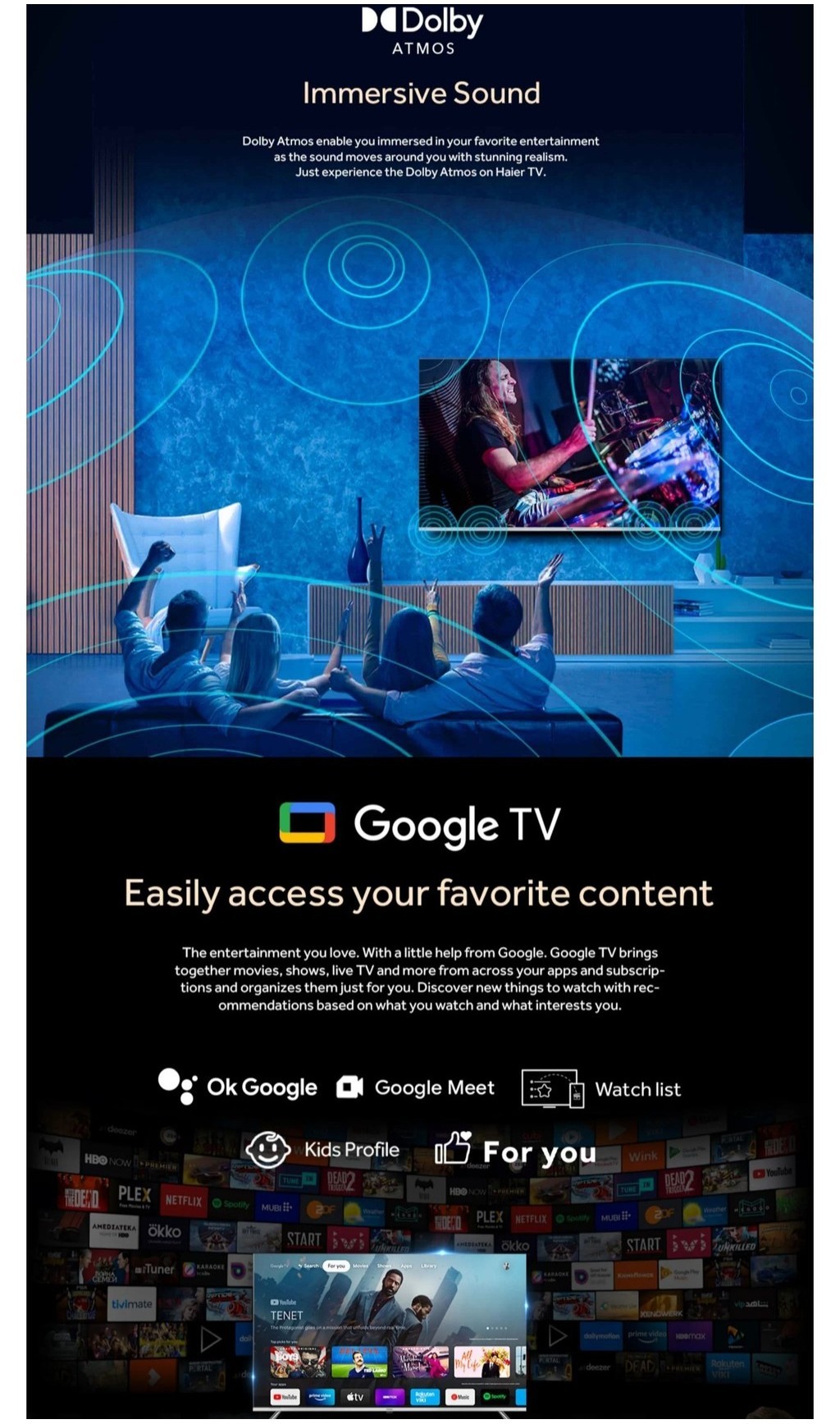 Haier 75" 4K UHD HDR Smart Android Google HQLED TV H75P750UX | Shopee ...
