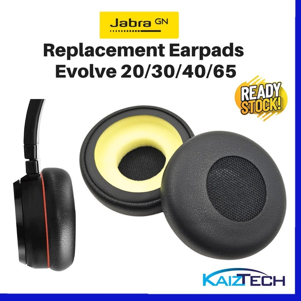 1 Pair Jabra Foam/Leather Ear Cushions for Evolve 20 / Evolve 30 II ...