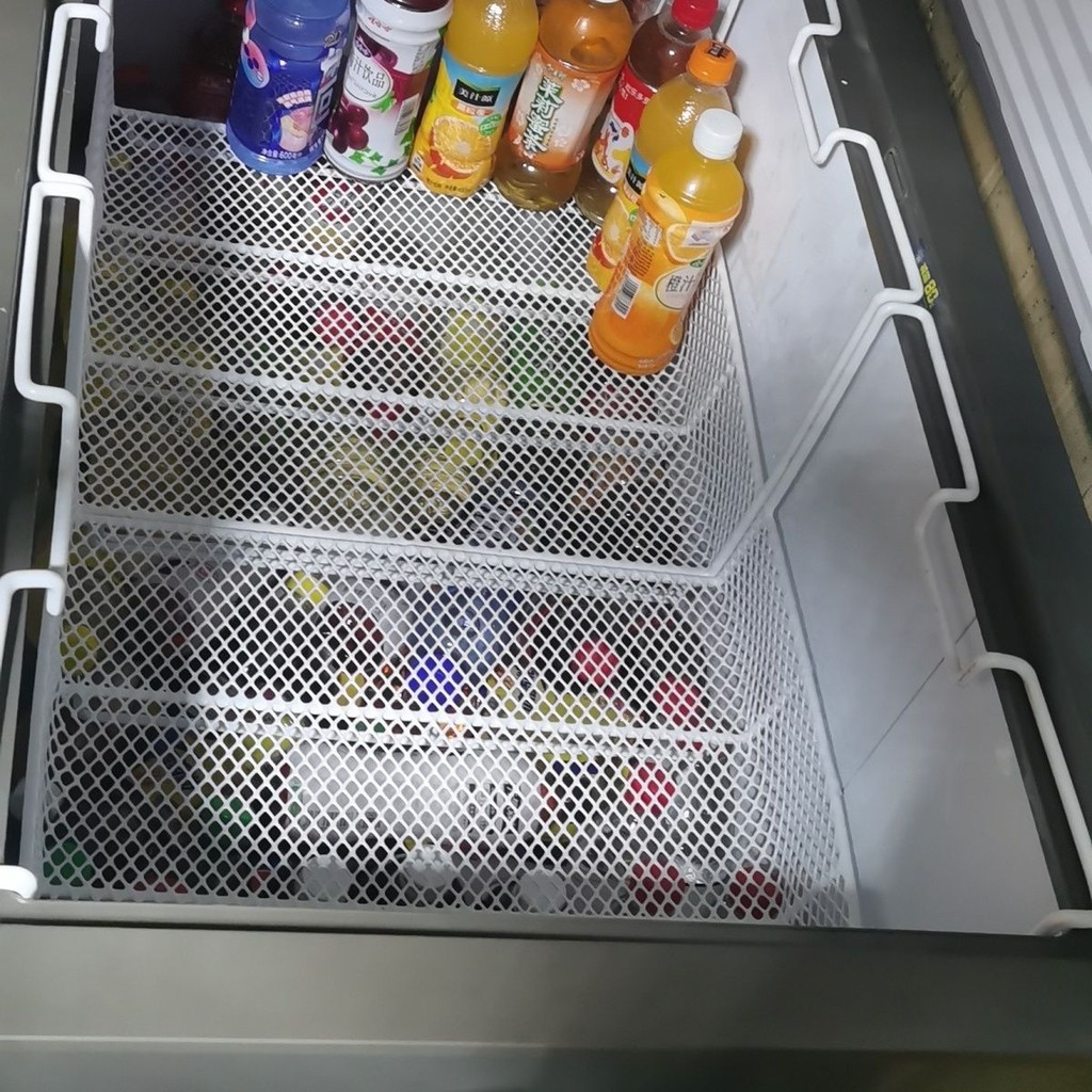 Freezer Flat Hanging Basket Storage Box Encrypted Net Basket Freezer ...