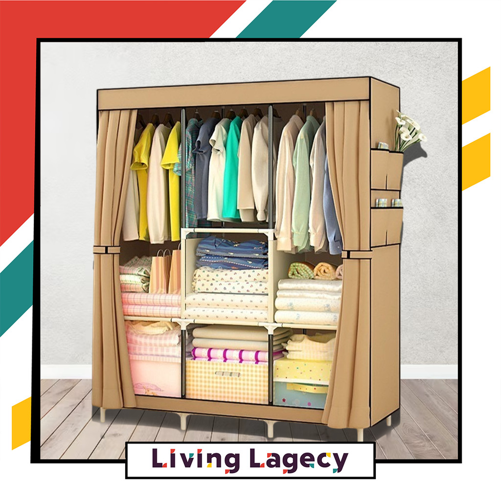 LIVING LAGECY Household Large Capacity Zipped Wardrobe Storage Laci ...