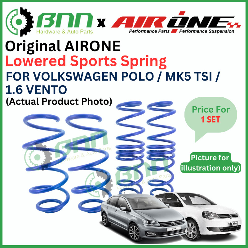[BNN] AIRONE Volkswagen Polo MK4 MK5 GTI Vento Lowered Sports Spring ...