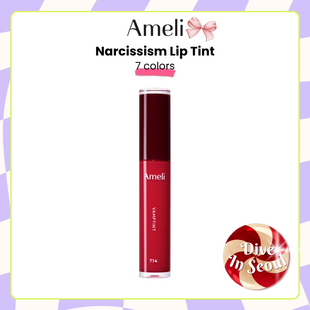 in stock [AMELI] Narcissism Lip Tint 7 colors | Shopee Malaysia