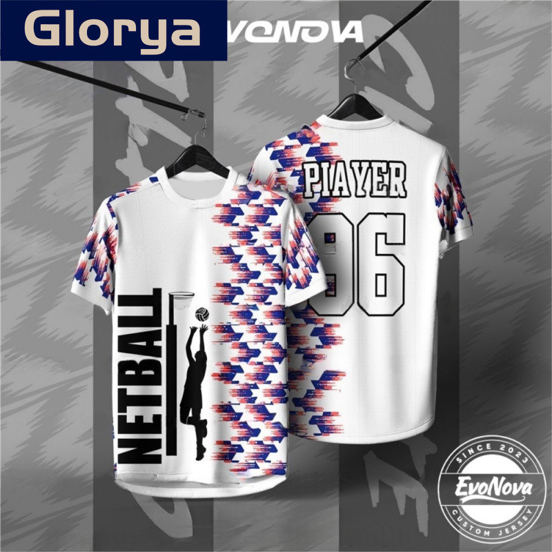 Free Custom Name 2025 New Netball Jersey Baju T shirt Lelaki Quick Dry ...