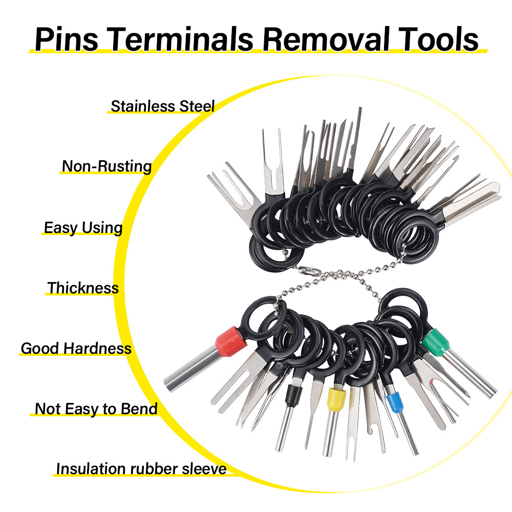 41pcs New Automotive Wire Terminal Disassembly Tool Wire Harness Pusher ...