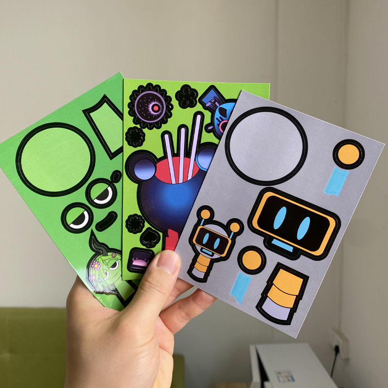 Sprunki Incredibox Sprunki Magnetic Block DIY Face Changing Stickers ...