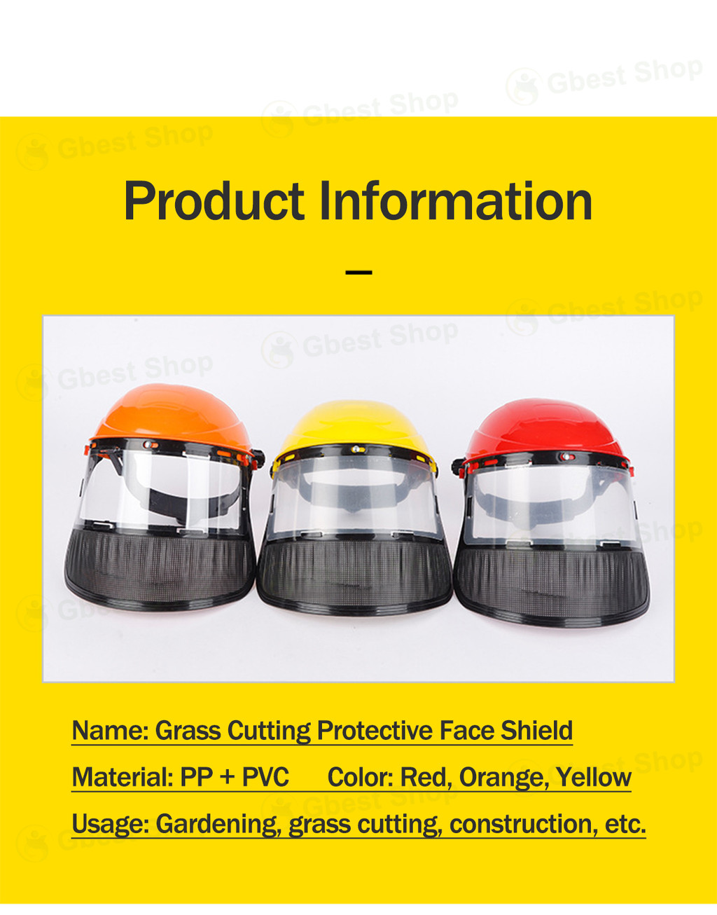 Forestry Safety Helmet Full Face Mask Topi Keselamatan Mesin Rumput ...