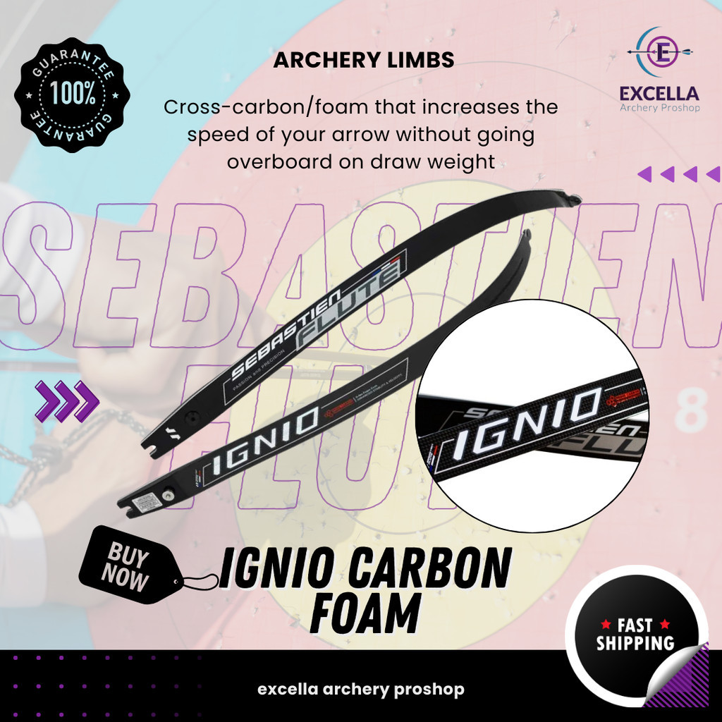 Sebastien Flute Archery Limbs Ignio Carbon Foam | Shopee Malaysia