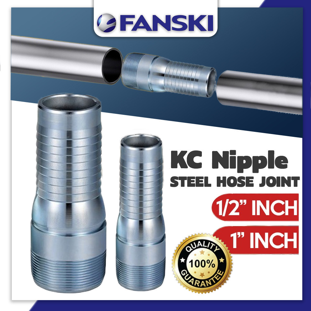 Galvanized Iron GI KC Nipple for 1/2 inch (15 mm) and 1 inch (25 mm) penyambung paip 管接头 ...