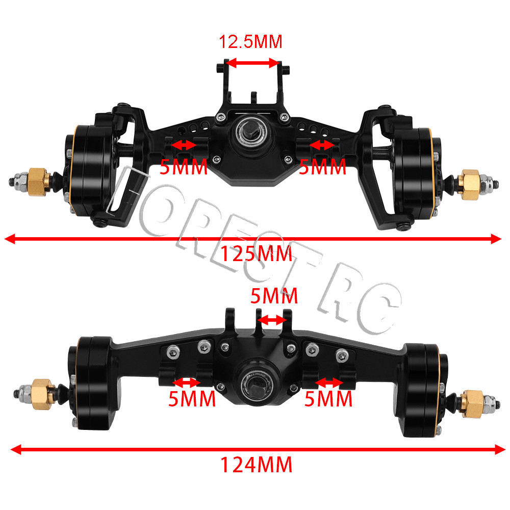 TRX4M Full Brass Axles 236g Heavy Duty Front Rear Complete Portal Axle ...