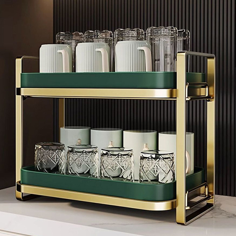 Multi-Layer Cup Storage Rack Water Glass Mug Coffee Tea Drainer Tray ...
