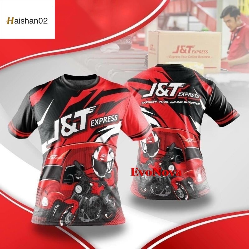 J&T EXPRESS JERSEY COURIER WORKERS / JnT Clothes Delivering Goods （hai ...