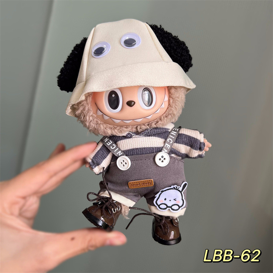 (Cloth Only) For 17 cm labubu Clothes Labubu baby clothes replacement ...