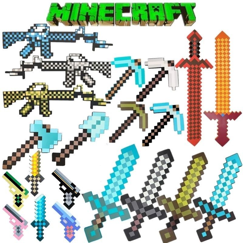 Minecraft Merchandise Toys Diamond Sword Toys Minecraft with Magic Bow ...