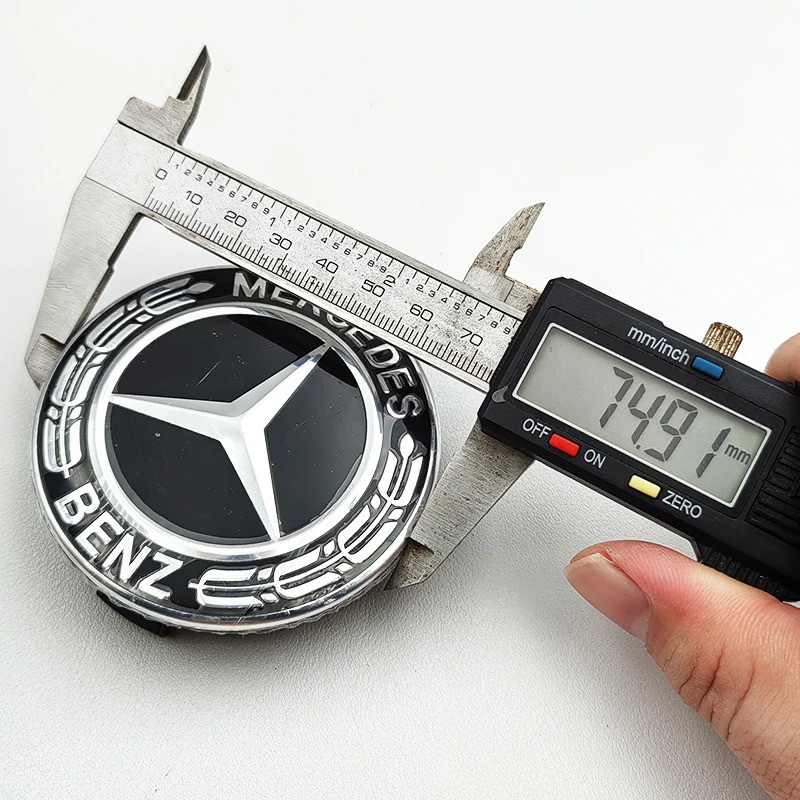 4pcs 75mm Black Car Wheel Center Caps Hub Caps For Mercedes Benz W176 ...