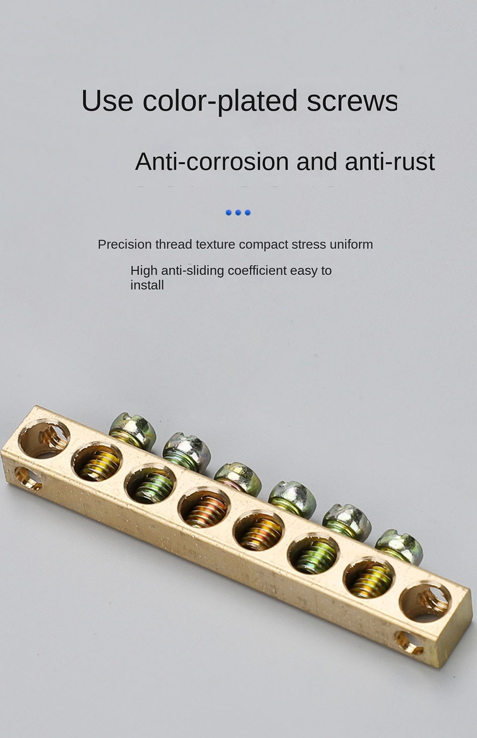 Bridge Type Zero Line Ground Bar Grounding Copper Bar Distribution Box ...