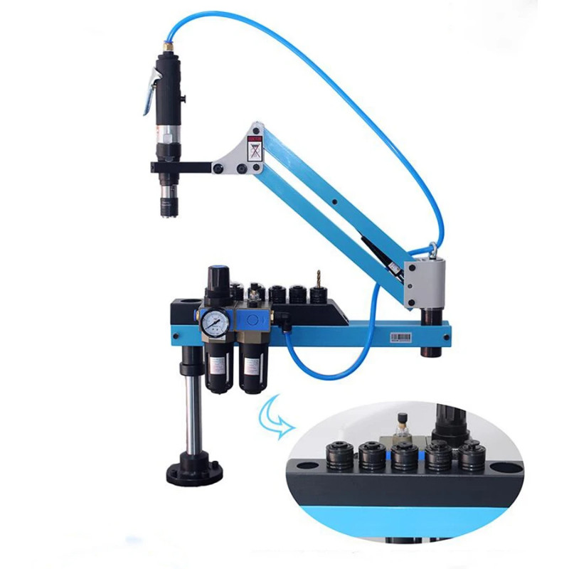 M3-M12 Pneumatic Tapping Machine 5-8Kg/cm² Rocker Tapper Machine 400rpm ...