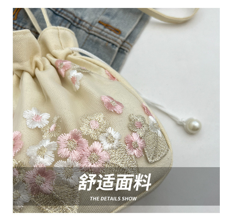 Beg Aksesori Hanfu Gaya Tradisional Kain Bersulam Renda Buatan Tangan ...
