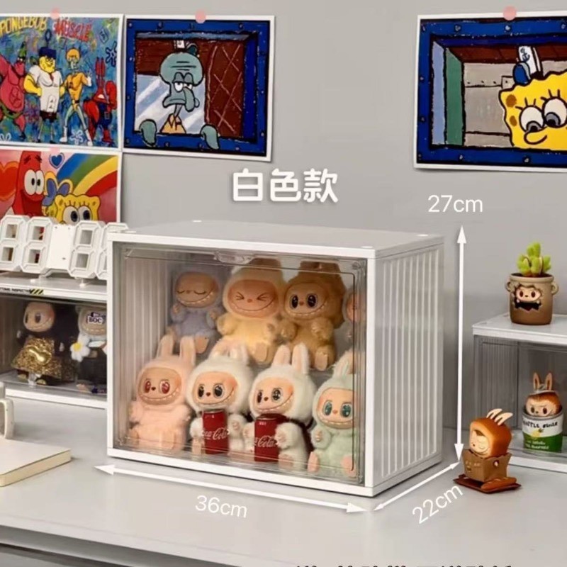 LABUBU Display Box Macaron Vinyl LABUBU V2 Display Box Plush Doll ...