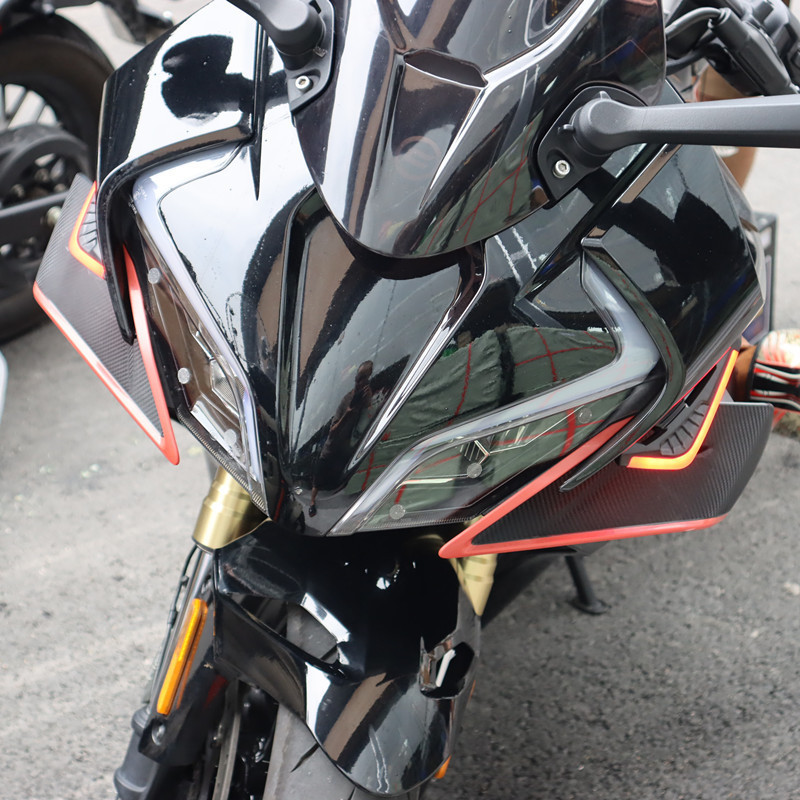 Motorcycle Sports Bike 12V LED Air Blade Winglets Custom Aero ...