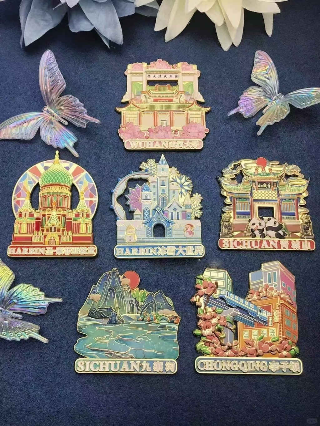 logam magnet peti sejuk direka khas cat salutan enamel tiruan kreatif ...
