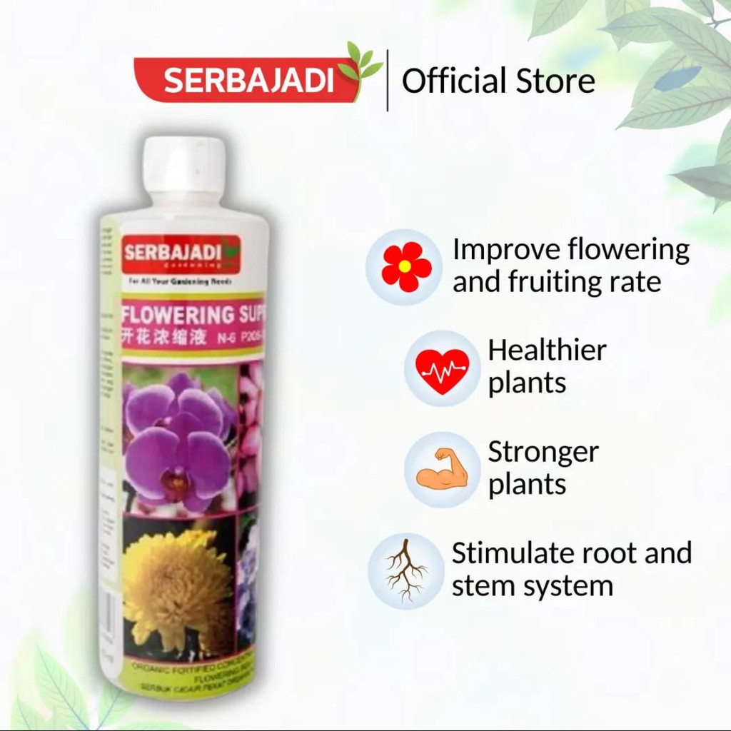 SERBAJADI Flowering/ Fruiting Supreme Baja Foliar Green Booster 500ml ...