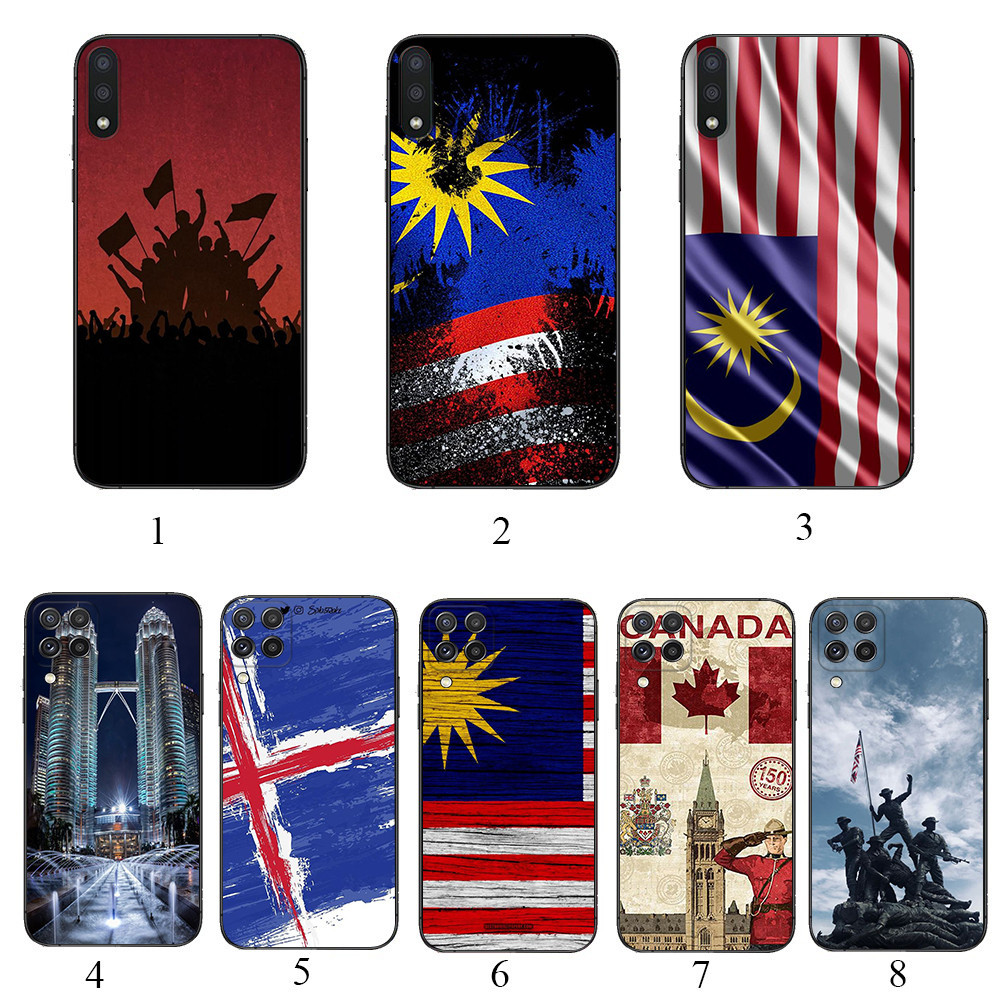 Samsung A20 A30 A20S A30S A40S A50S A70 A31 A41 A51 A71 A81 A72 4G A21 Flag of malaysia Soft ...