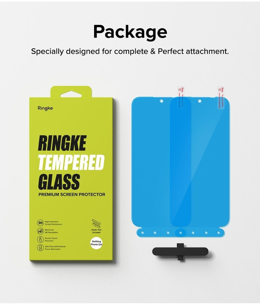 Ringke Nothing Phone 2a / 2a Plus Tempered Glass Screen Protector + Jig ...