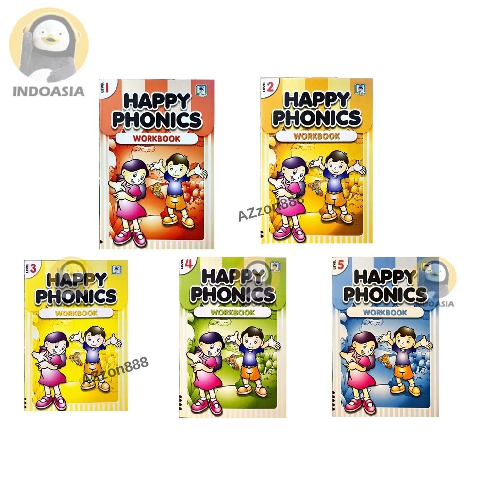 HAPPY PHONICS-WORKBOOK -LEVEL1-5 X 1BOOK | Shopee Malaysia