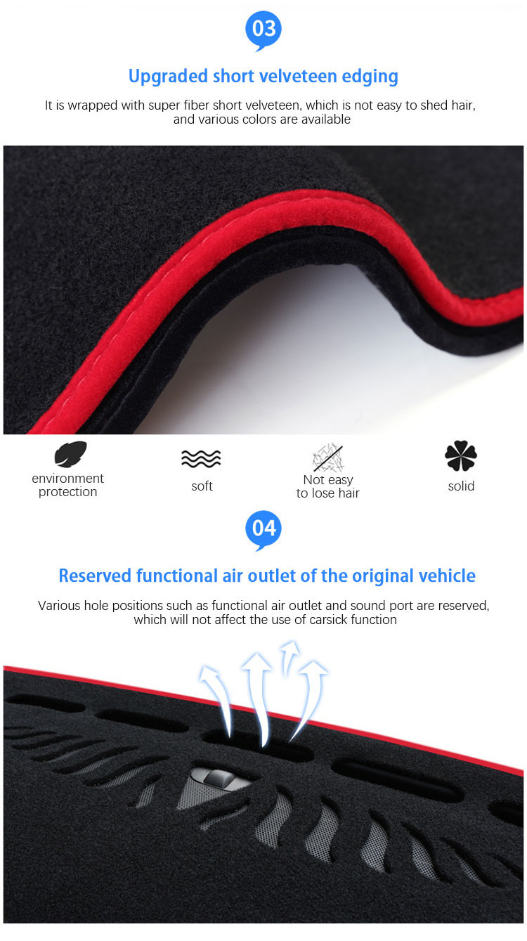 Car Dashboard Dash Mat For Mitsubishi Pajero Shogun Montero V80 V87 V93 ...