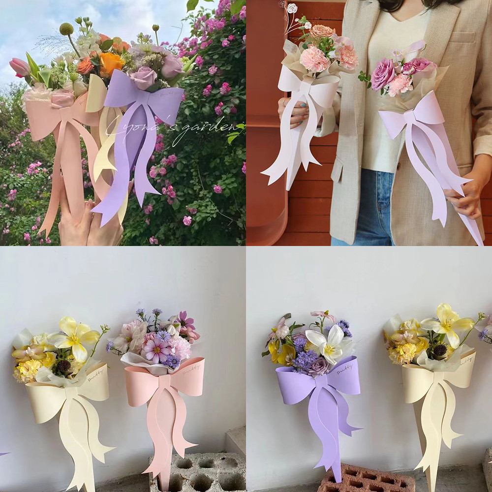 Super Large Bow Bouquet Packaging Box DIY Flower Packaging Material ...