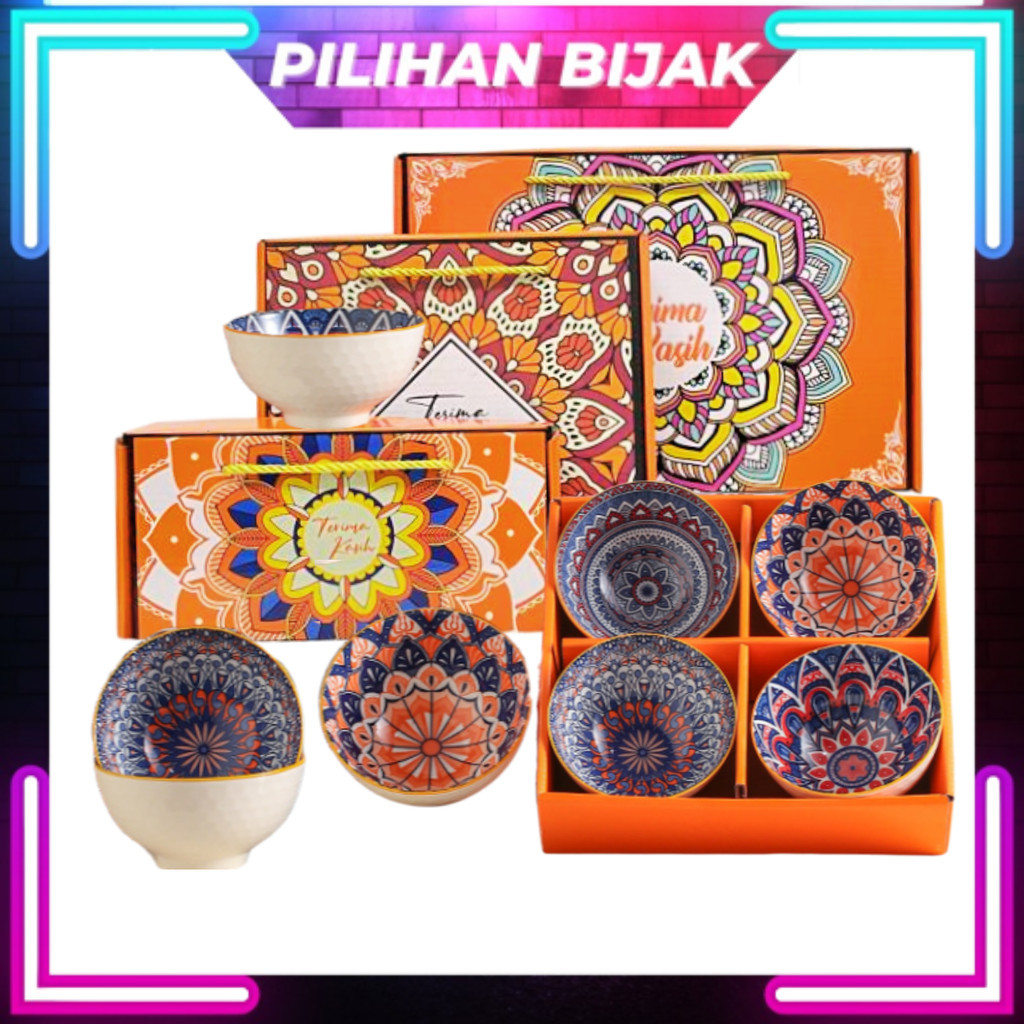 Bohemian Style Rice Bowl Porcelain Bowl Ceramic Bowl Soup Bowl Wedding ...