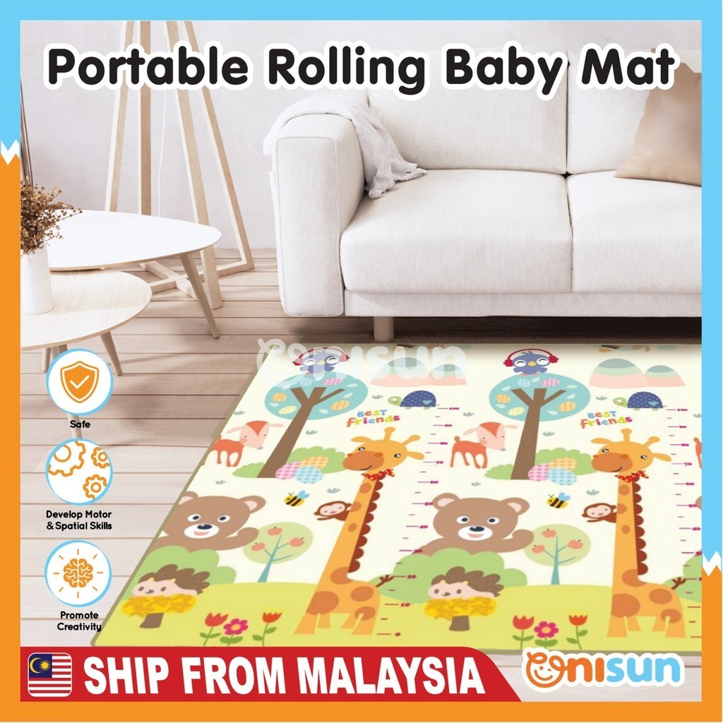 High Quality Portable Rolling XPE Double-Sided Baby Mat 200x150cm ...