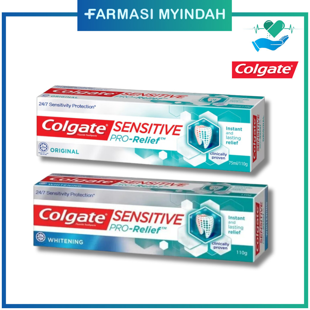 Colgate Sensitive Pro-Relief Original/ Whitening Toothpaste 110g ...