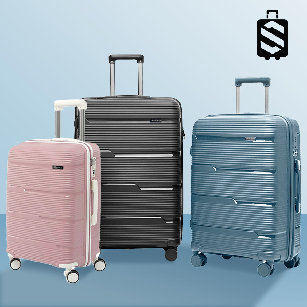 SKY TRAVELLER SKY365 3-In-1 PP Trolley Luggage Soundless Quality Double ...