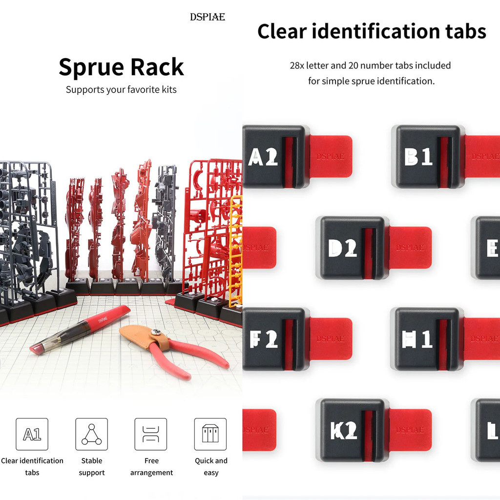 Dspiae Sprue Rack / Runners Stand PT-SR Runner Stand Runner Part Holder ...