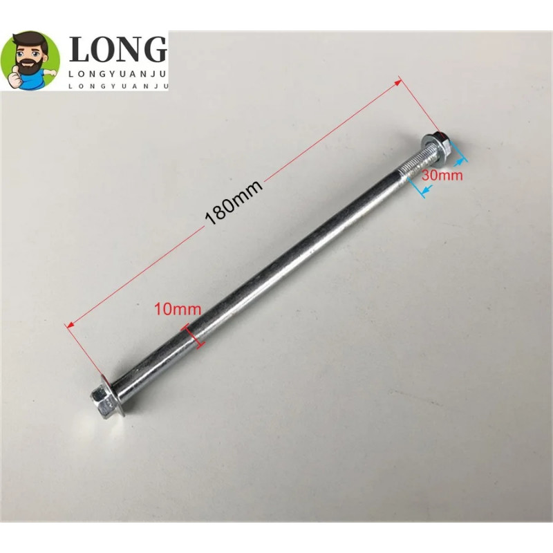 Universal 10mm M10x180mm Motorcycle Front Axle Shaft Electric Vehicle ...