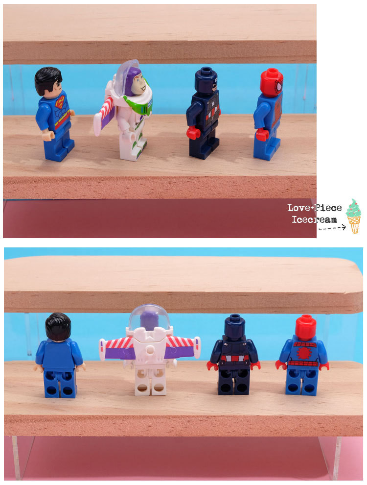 Marvel's The Avengers Building Blocks PVC Spiderman Buzz Lightyear ...