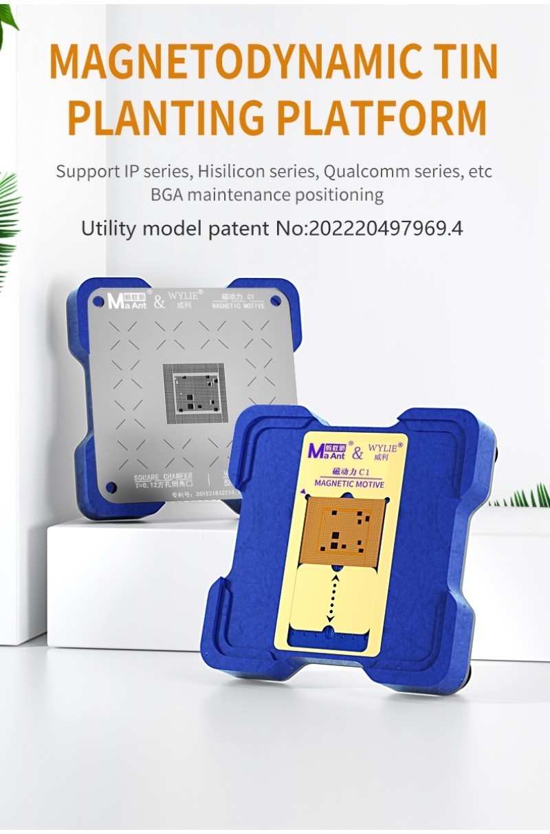 MAant Magnet MOTIVE CPU Clamp for A8-A16&QUALCOMM&HiSilico&EMMC CPU BGA ...