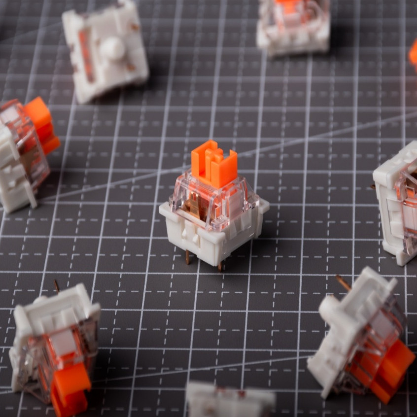 in stock Cream Orange Pro Keyboard Switch DIY Mechanical Keyboard ...