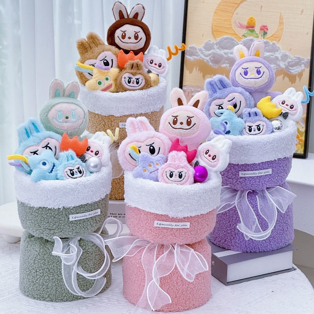 Labubu Labu labubu Doll Doll Bouquet Creative Plush Cartoon Funny ...