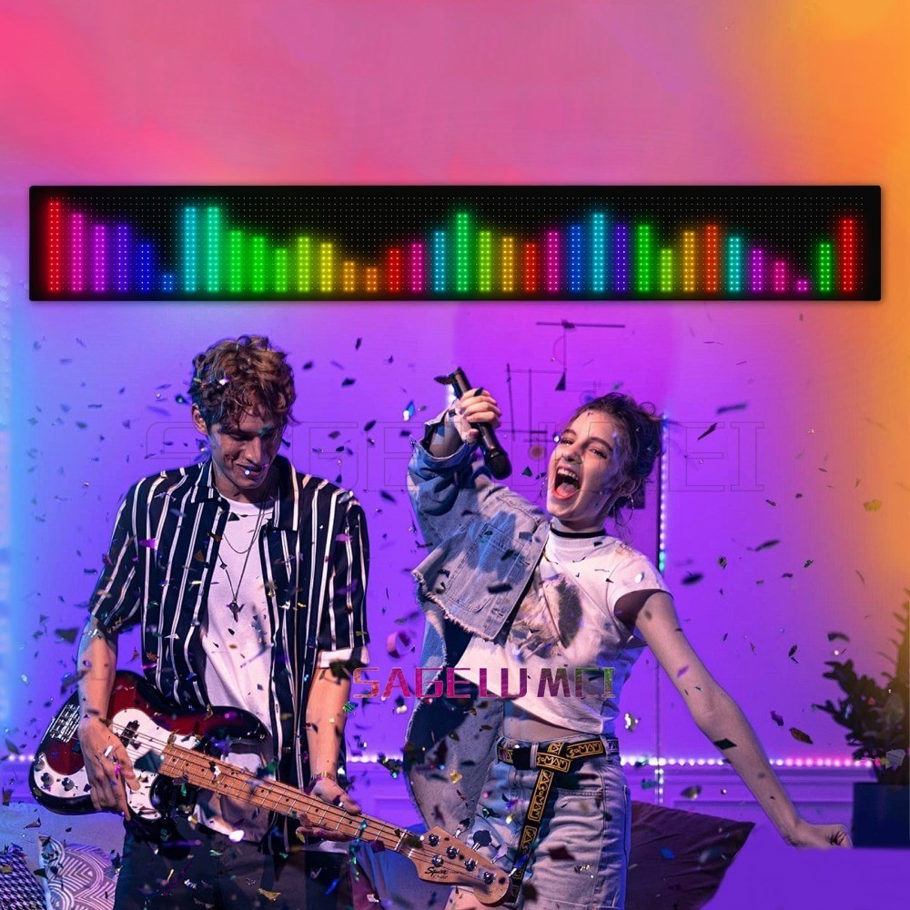 5V USB Smart Led Display Screen Bluetooth APP DIY Devil's Eye Smart ...