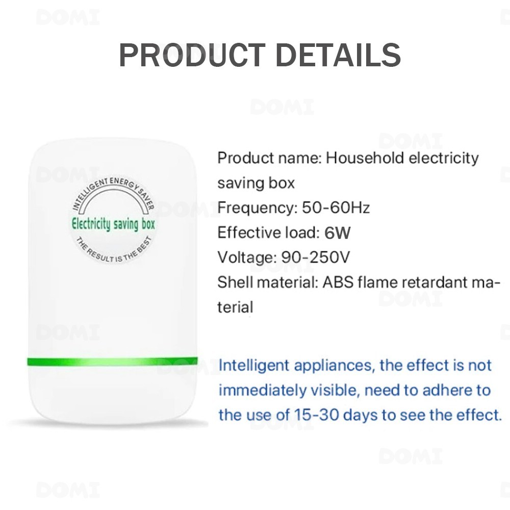 DOMI 3Pin House Electric Bill Power Factor Saver 3Pin Electric Saver ...